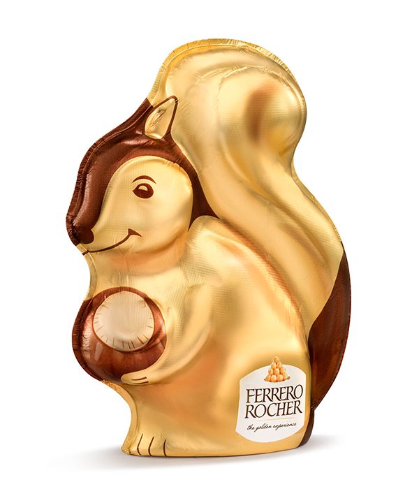 Pâques : des chocolats à croquer - Un écureuil en or - Maximag.fr